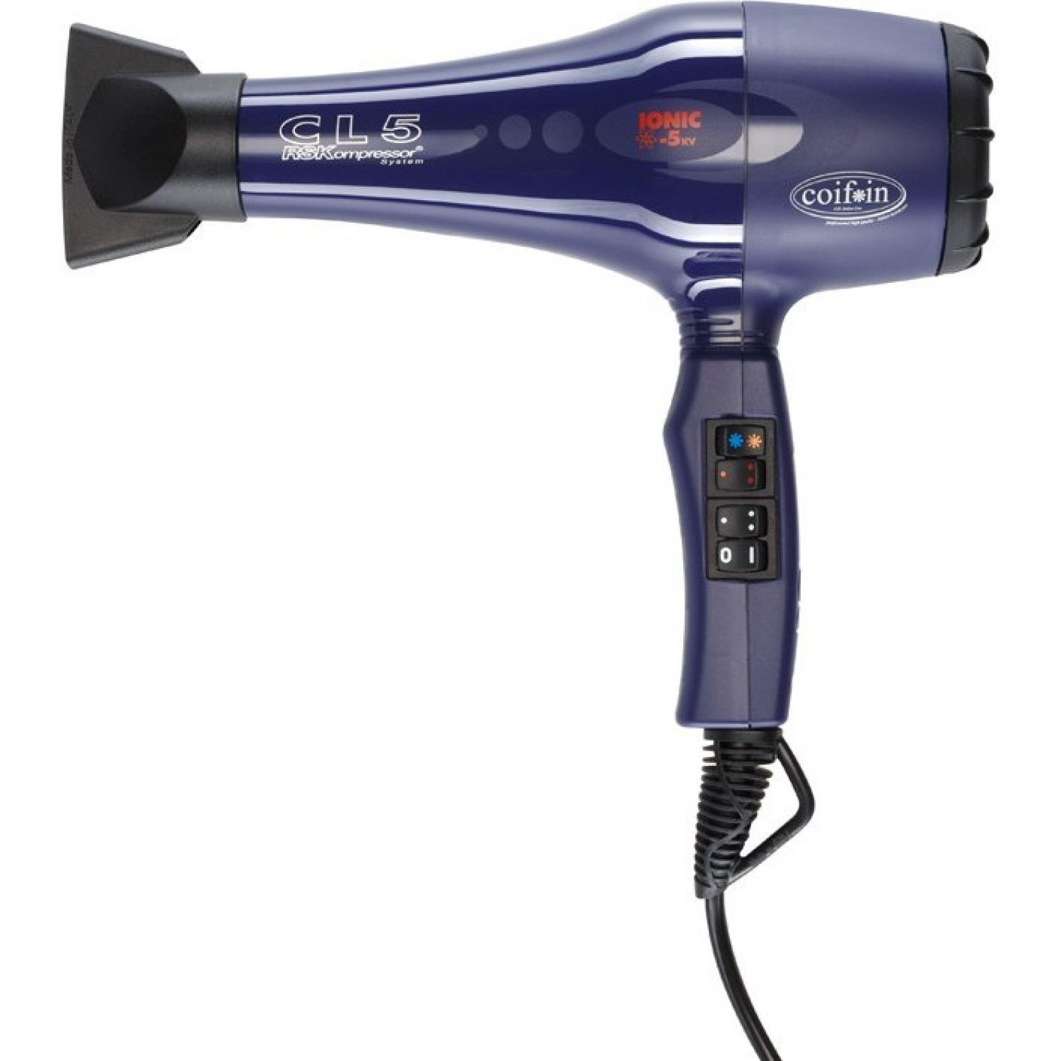 COIFIN CL5R ionic 2300 W, 2 насадки, с ионизацией, цвет синий CL5Ri ...